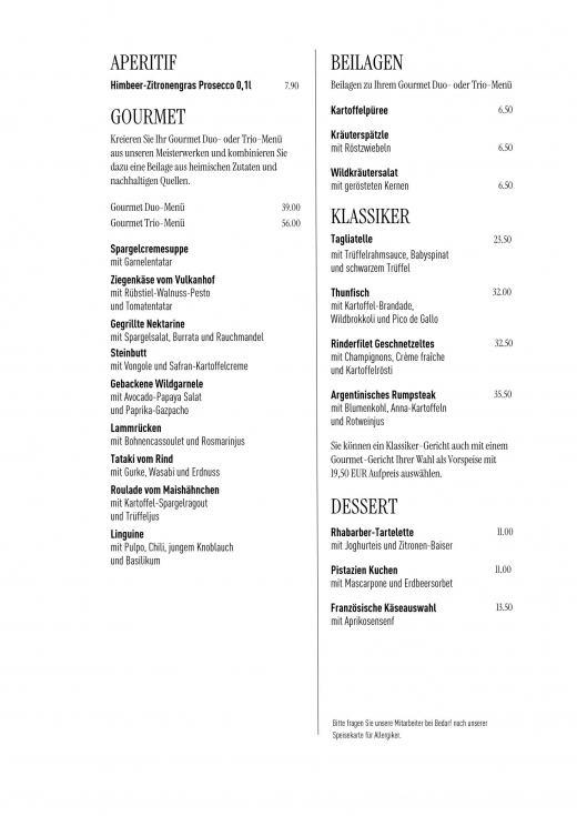 H&A Köln - Speisen in unserem Restaurant